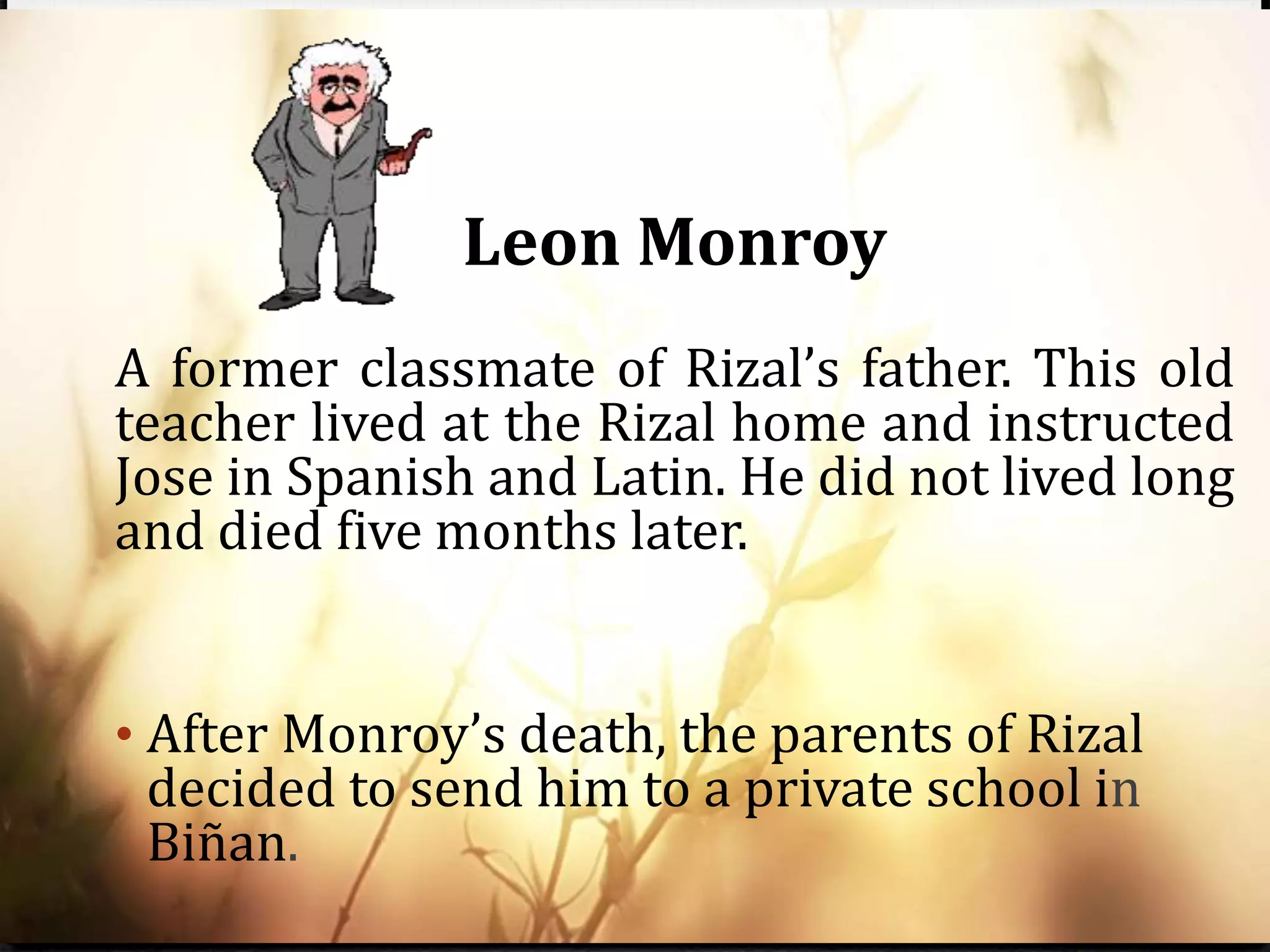 Jose Rizal's educational experiences | PPTX