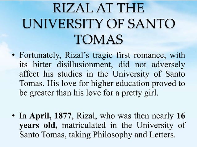 Jose Rizal's educational experiences | PPTX | Christianity | Religion ...
