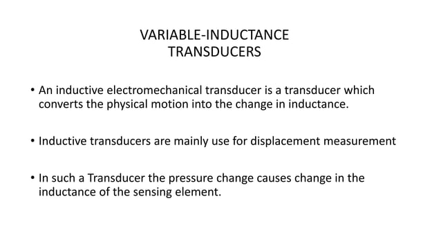 Industrial Instrumentation 2170913 Variable Inductance And Capacitance Transducers For Pressure