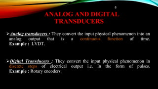 Classification of Transducer | PPTX