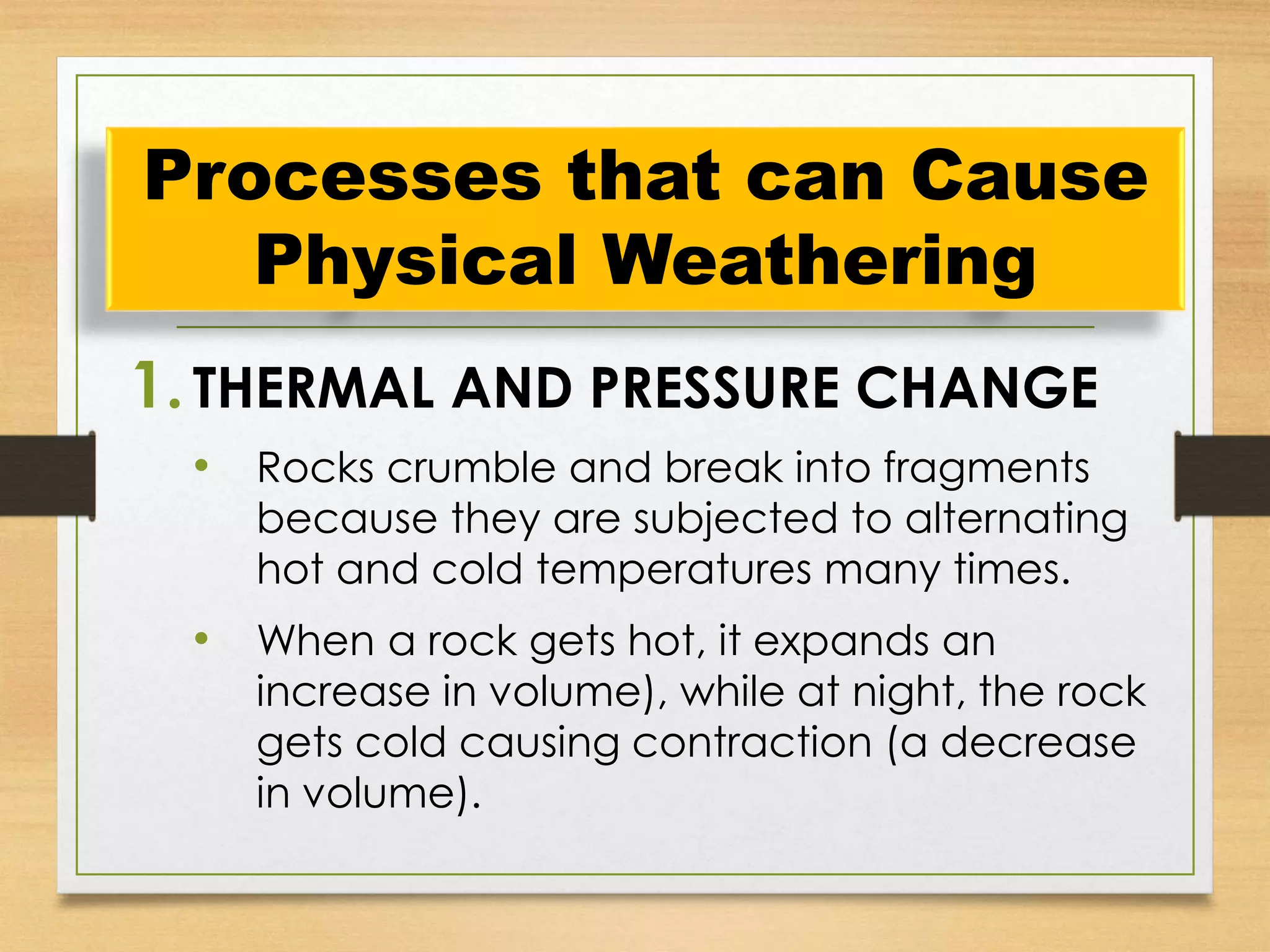 Earth Materials and Processes : EXOGENIC PROCESS | PPTX