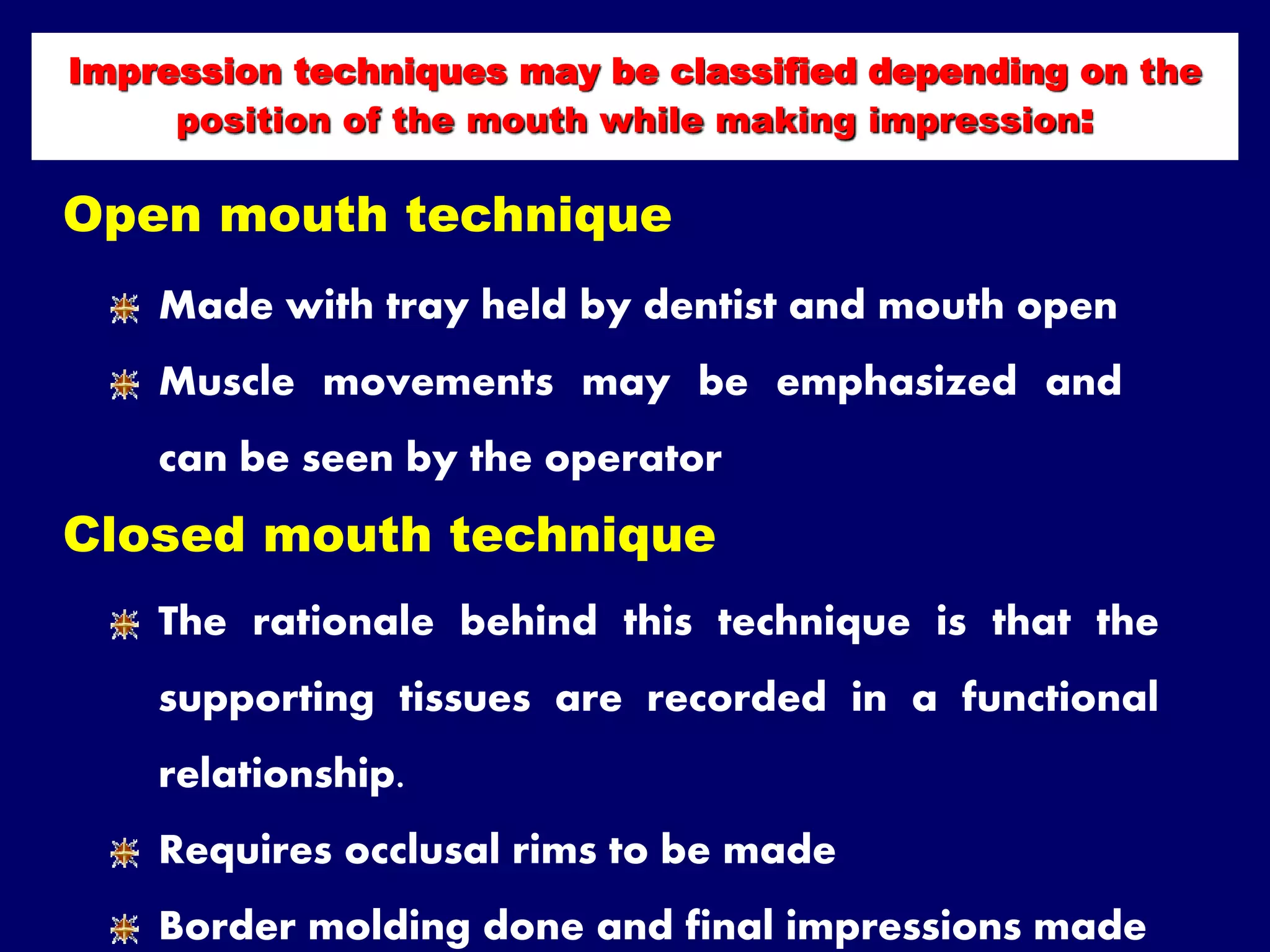 II. impression making for complete denture | PPT