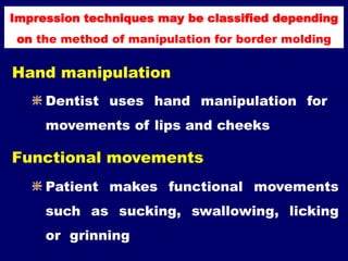 II. impression making for complete denture | PPT