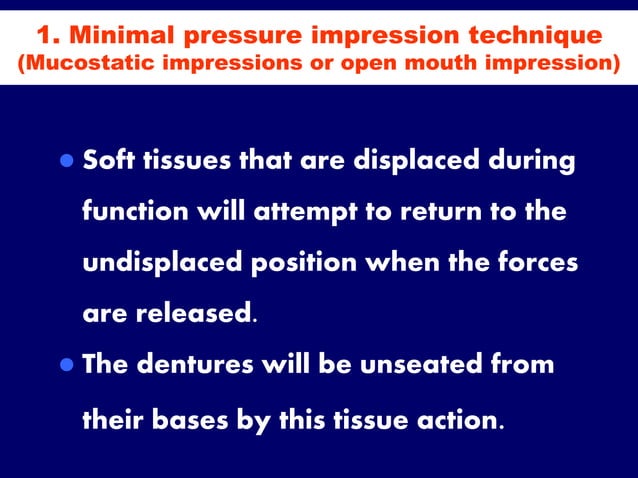 II. impression making for complete denture | PPT | Dental Health ...