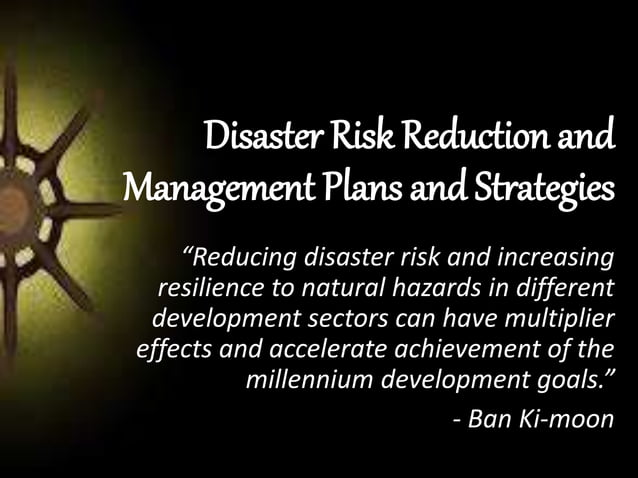 module1.disaster risk reduction and management plans and strategies | PPT