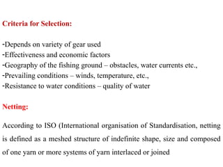 Fishing gear and technology and its preservation techniques about ...