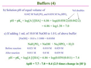 CHEM 421 - Biochemistry I (Chapter 2 - Water and Buffer) | PPTX