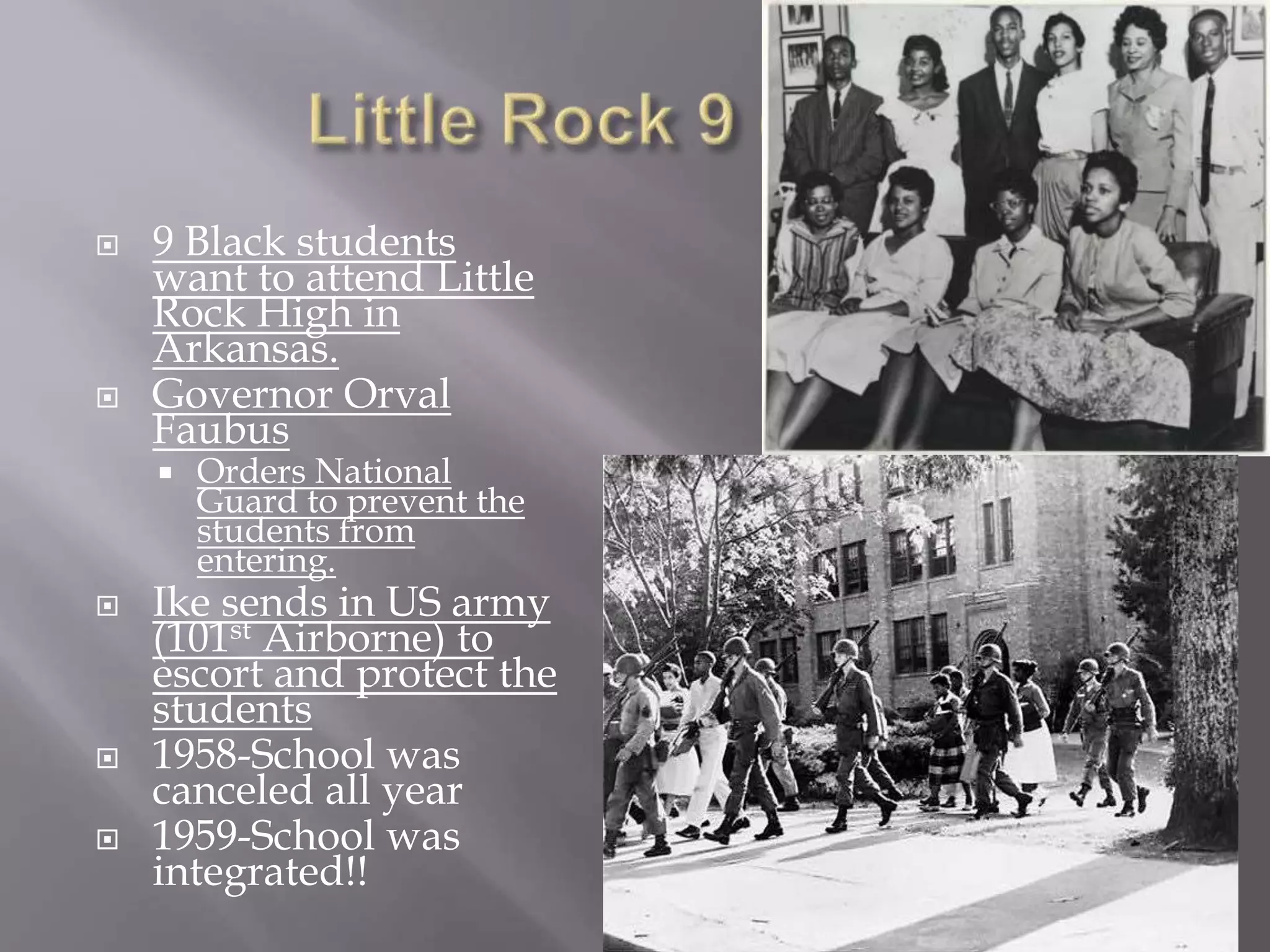 Ii 7 eisenhower civil rights into jfk | PPT