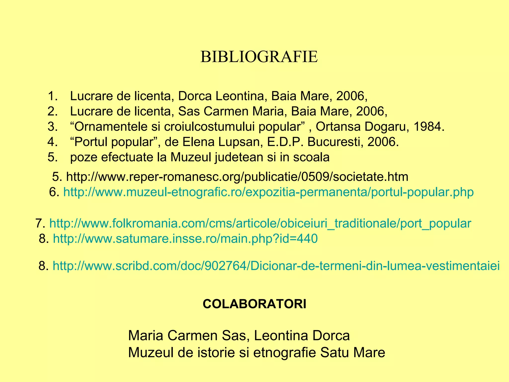 Descrierea Costumului Codrenesc | PPT