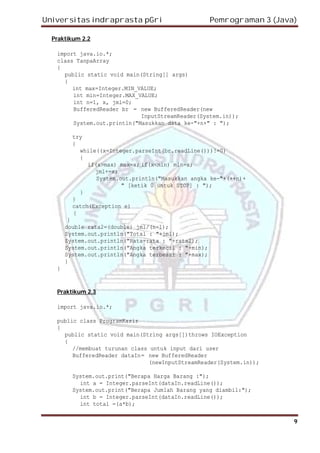 Ii java input ouput | PDF