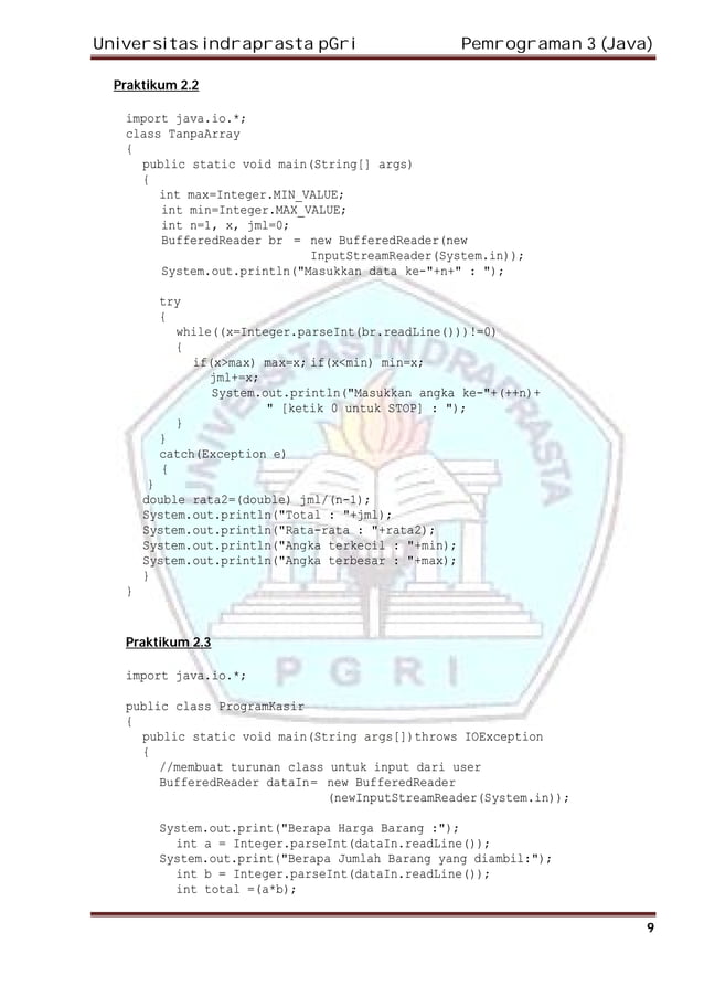 Ii java input ouput | PDF