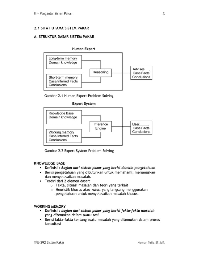 II Pengantar Sistem Pakar | PDF