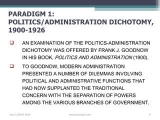 Public Administration As A Developing Discipline | PPT