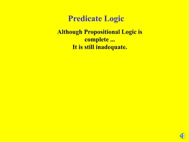 Predicate logic in artificial intelligence | PPT | Programming Languages | Computing