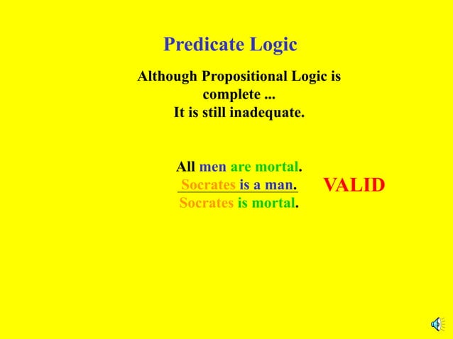 Predicate logic in artificial intelligence | PPT | Programming Languages | Computing