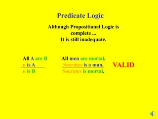Predicate logic in artificial intelligence | PPT