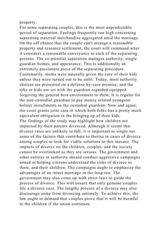 ii48The Negative Effects of Divorce on the Behavior of C.docx