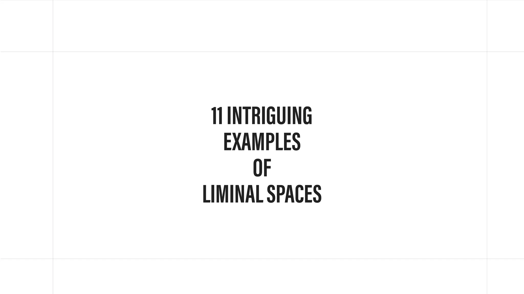 Space Between Space in Architecture: Liminal Zones | PDF