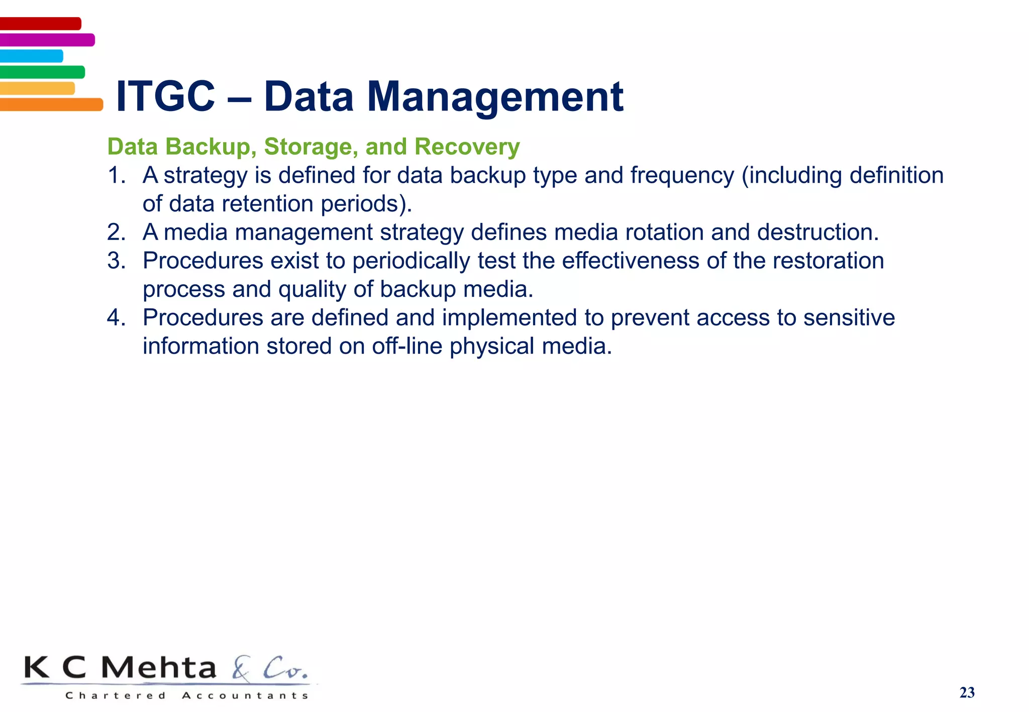 IT General Controls Presentation at IIA Vadodara Audit Club | PDF