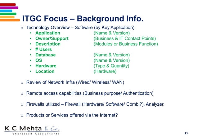 IT General Controls Presentation at IIA Vadodara Audit Club | PDF | IT ...