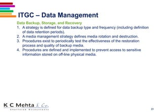 IT General Controls Presentation at IIA Vadodara Audit Club | PDF