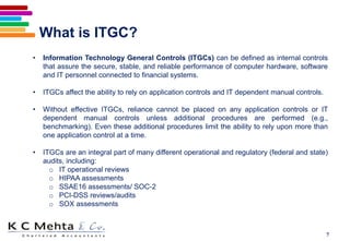 IT General Controls Presentation at IIA Vadodara Audit Club | PPT