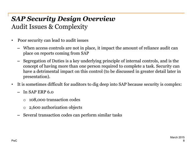 Iia los angeles sap security presentation | PDF
