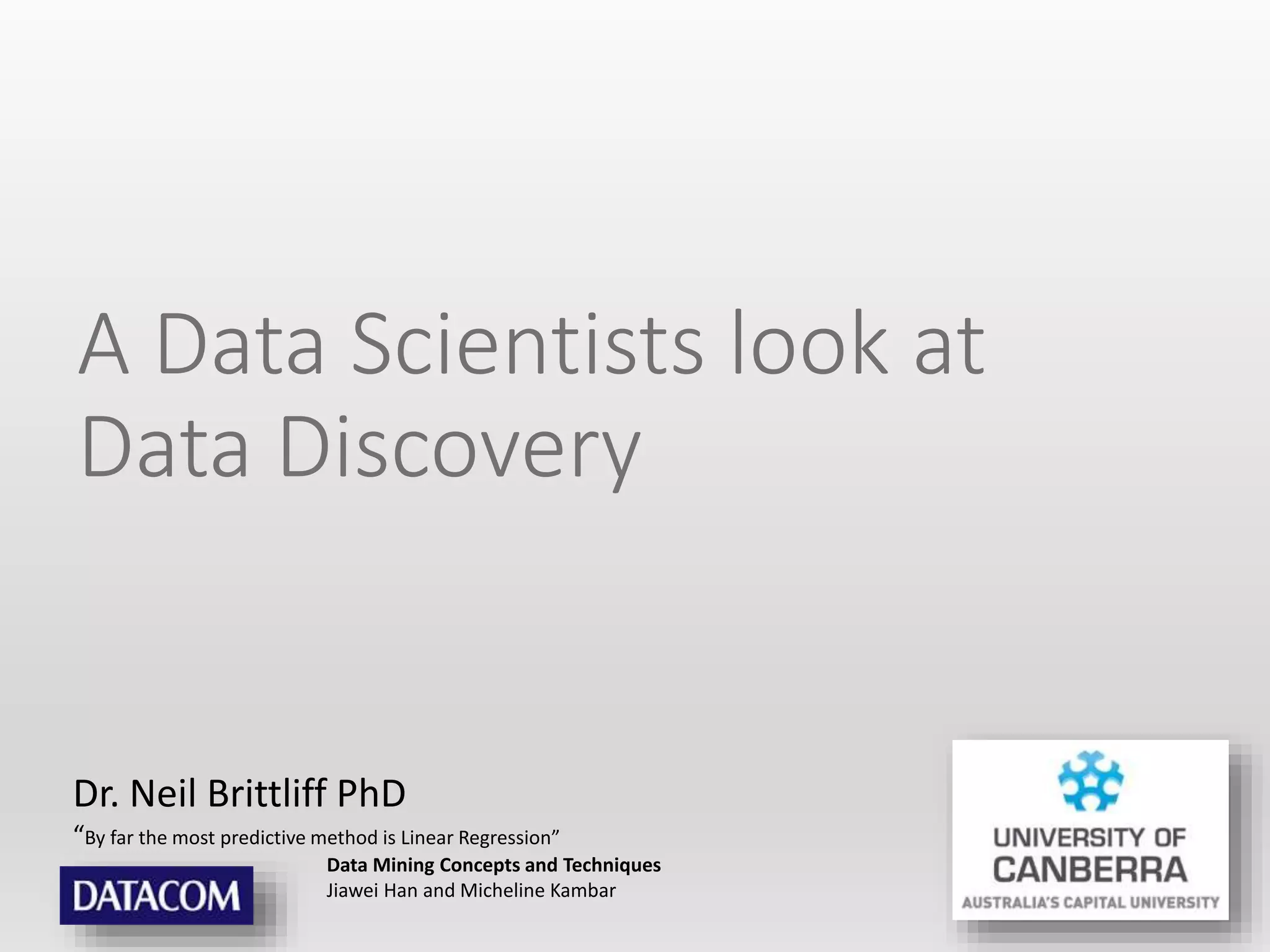 Data Discovery and Visualization | PPTX