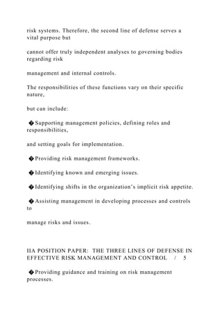 IIA Position Paper THE THREE LINES OF DEFENSE IN EFFECT.docx