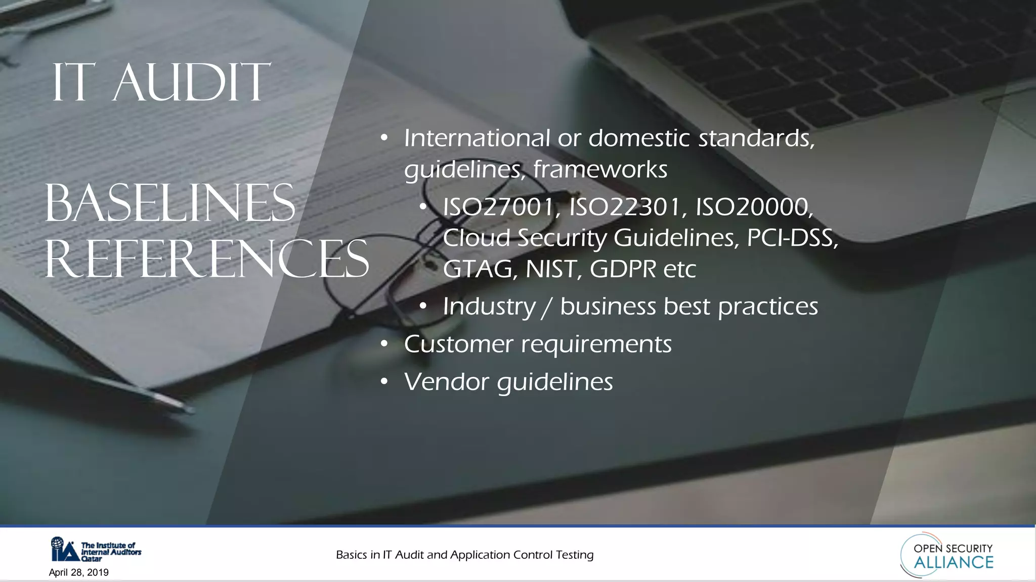 Basics In It Audit And Application Control Testing Pdf