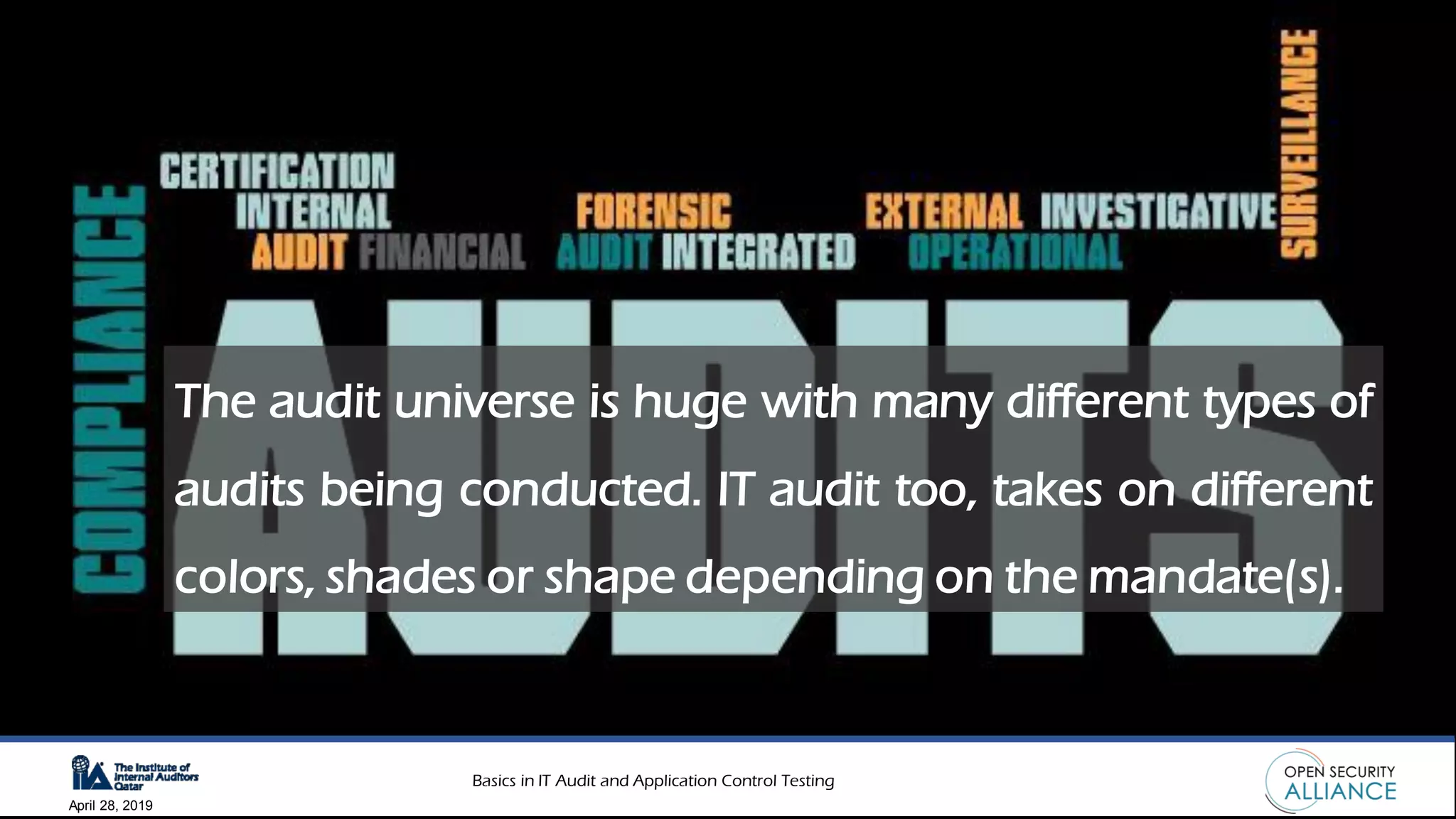 Basics in IT Audit and Application Control Testing | PDF