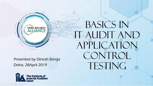 Basics in IT Audit and Application Control Testing | PDF