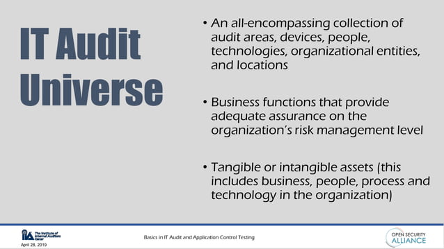 Basics in IT Audit and Application Control Testing | PDF