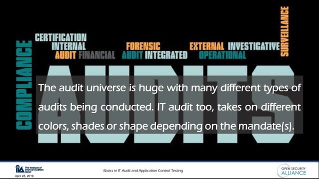 Basics in IT Audit and Application Control Testing | PDF
