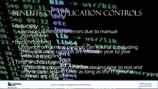 Basics in IT Audit and Application Control Testing | PDF