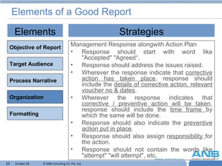 IIA Report Writing 10 Oct 09 | PPS