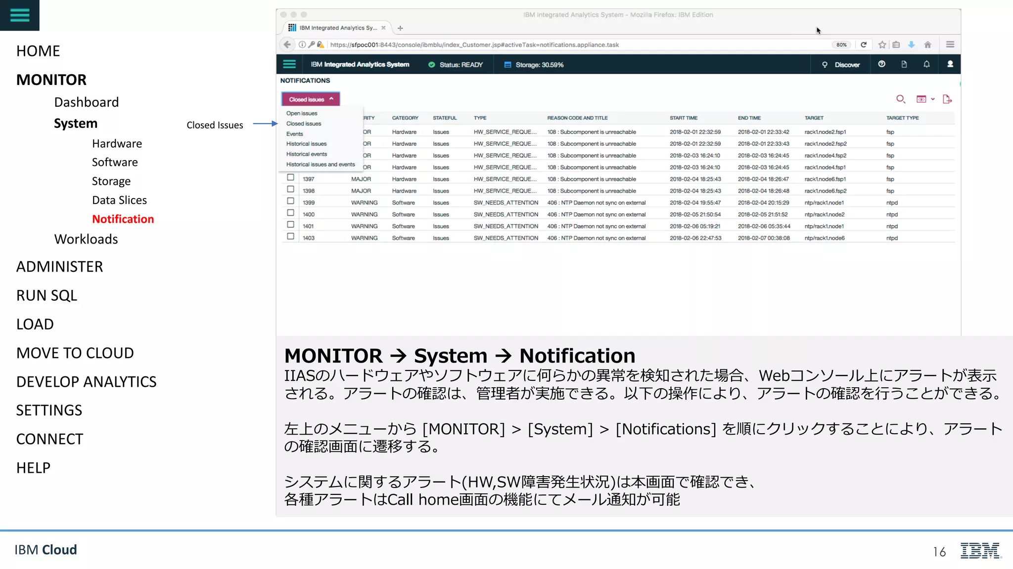 IBM Integrated Analytics System Webコンソール利用ガイド 20180213 | PPT