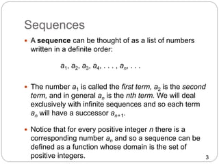 Sequences and Series | PPTX