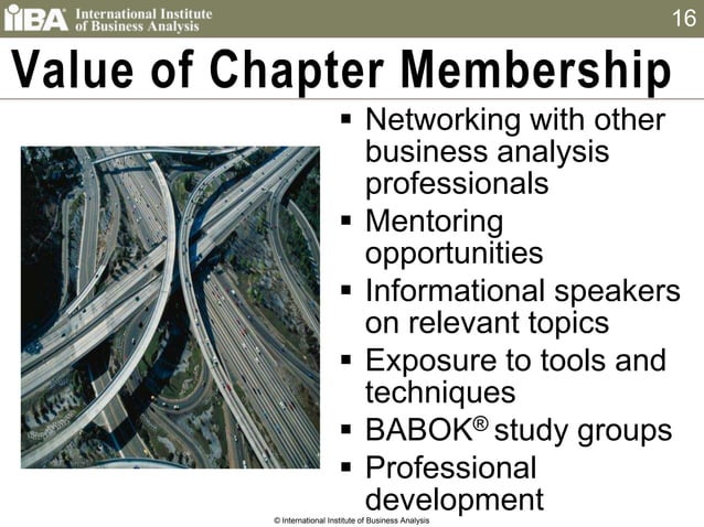 Generic IIBA Member Presentation | PPT