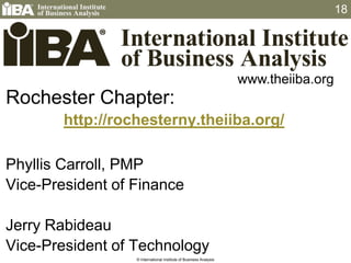 Generic IIBA Member Presentation | PPTX