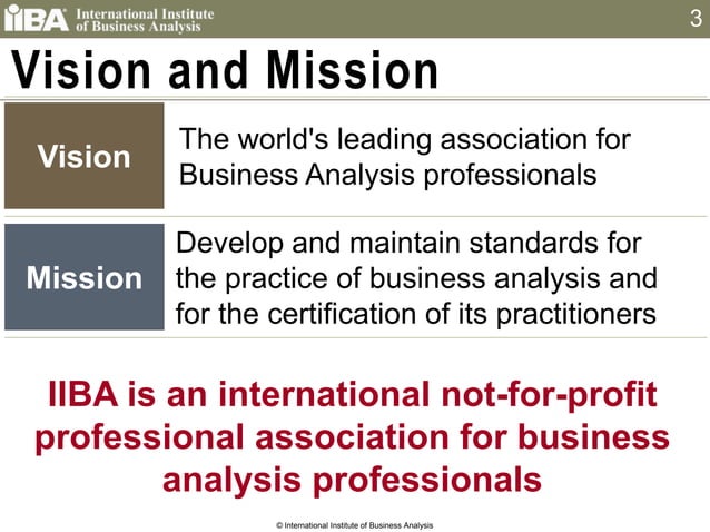 Generic IIBA Member Presentation | PPT