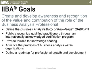 Generic IIBA Member Presentation | PPT