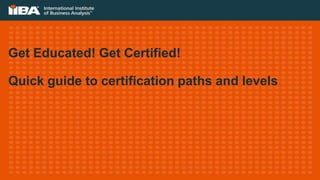 IIBA 2020 August - Future You - IIBA Education for the 21st Century | PPT