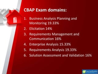 IIBA CBAP Certified Business Analysis Professional CBAP Exam | PPTX ...