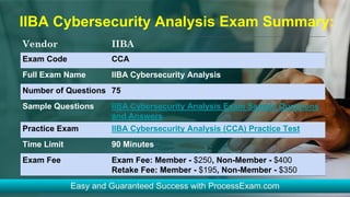 IIBA Cybersecurity Analysis (CCA) Exam - Sample Q & A.pdf