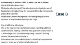 BUSINESS Ethics CLASS Activities.pptx | Business | Business and Finance