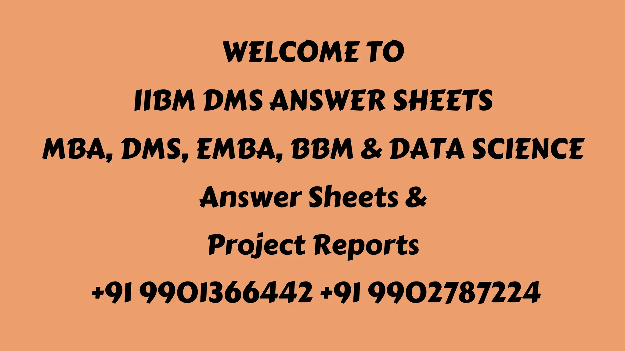 IIBM DMS Answer Sheets 12 IIBM DMS Answer Sheets 12.pdf