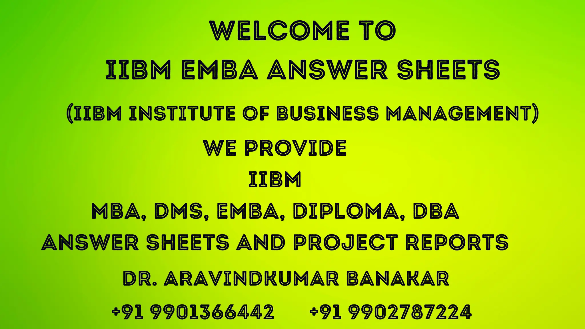 IIBM EMBA Answersheets 9 IIBM EMBA Answersheets 9.pdf
