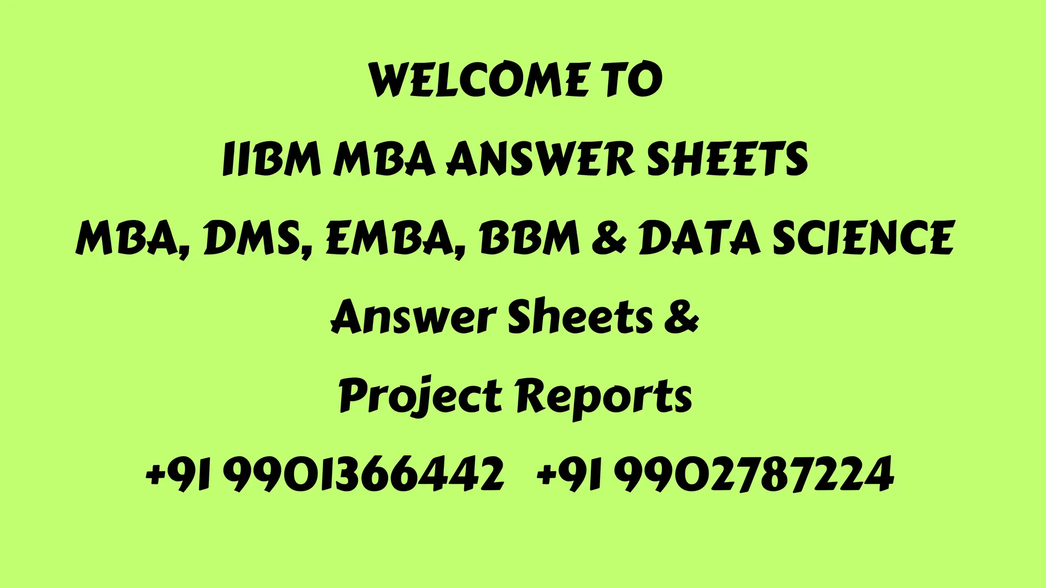 IIBM MBA Answer sheets 6 IIBM MBA Answer sheets 6.pdf