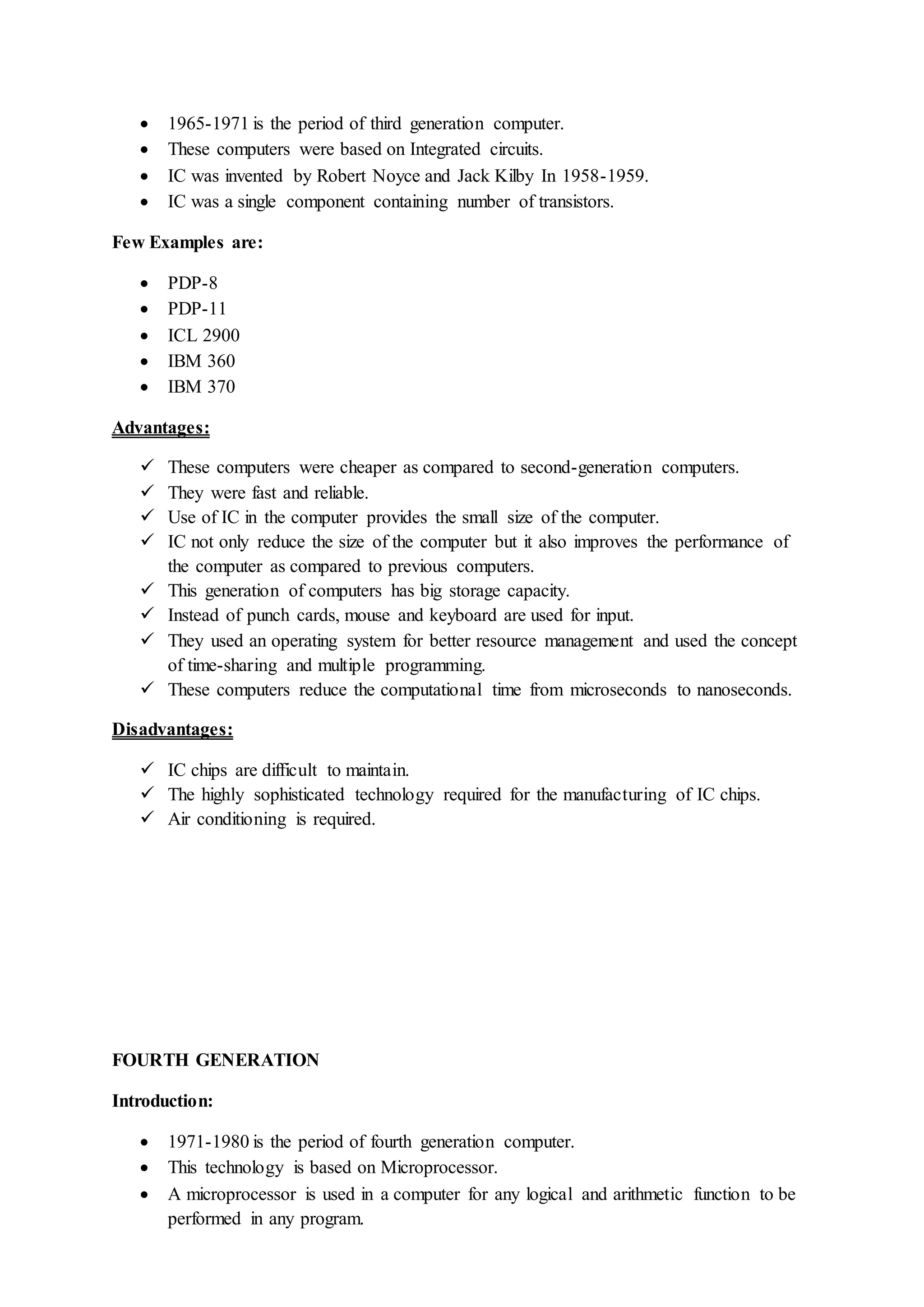 Generation of Computer Network | DOCX